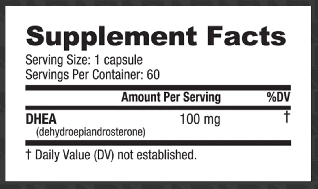 NutraBio Labs DHEA 100mg– PointBlank Nutrition